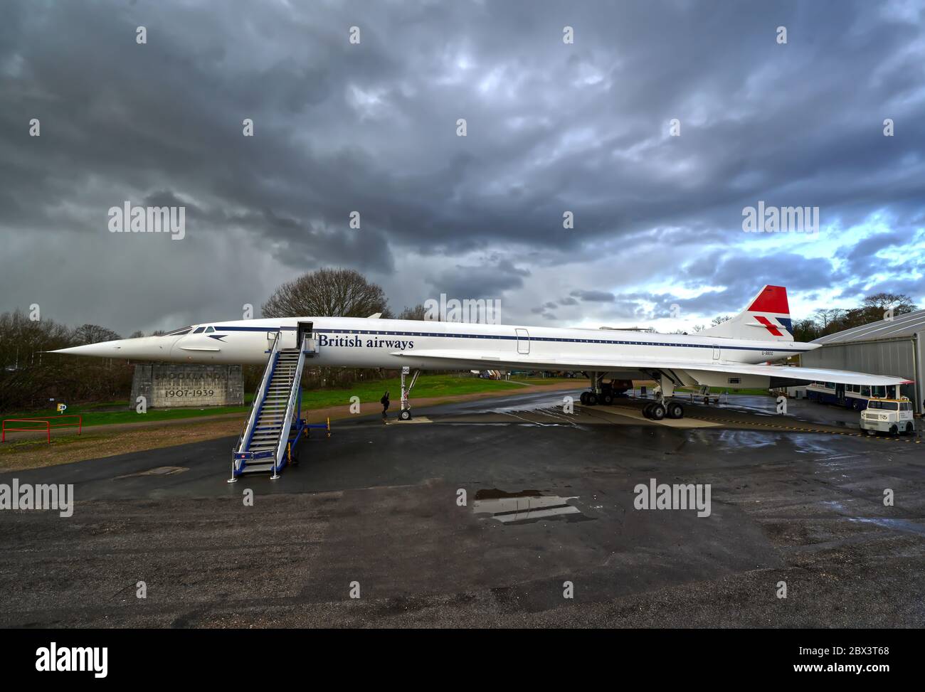 Supersonic Concorde Aeroplane. British Airways Technology Exposition at ...