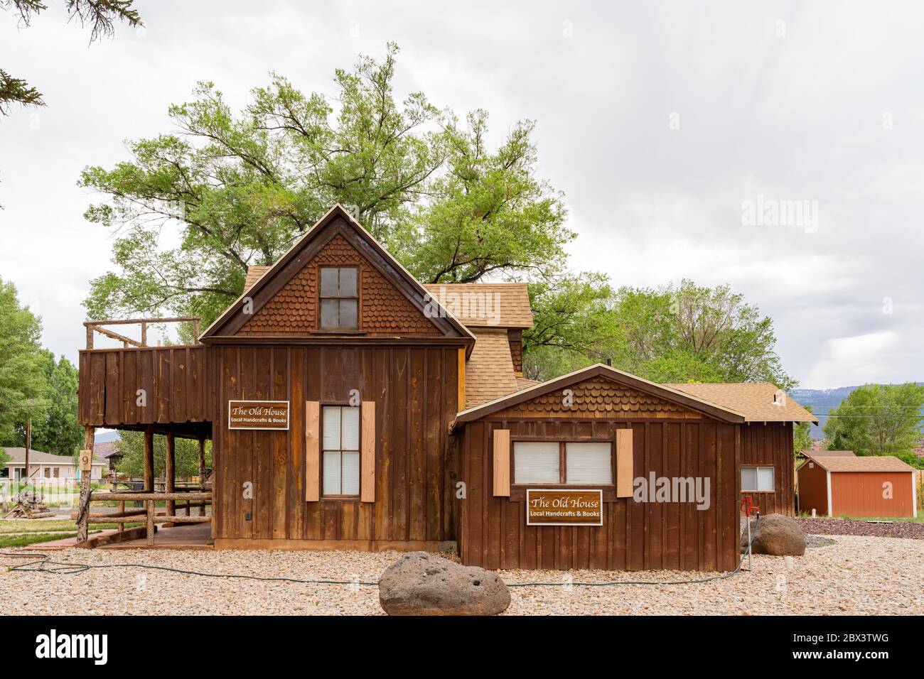 Exterior view of The Old House at Center and Main, Utah Stock Photo - Alamy