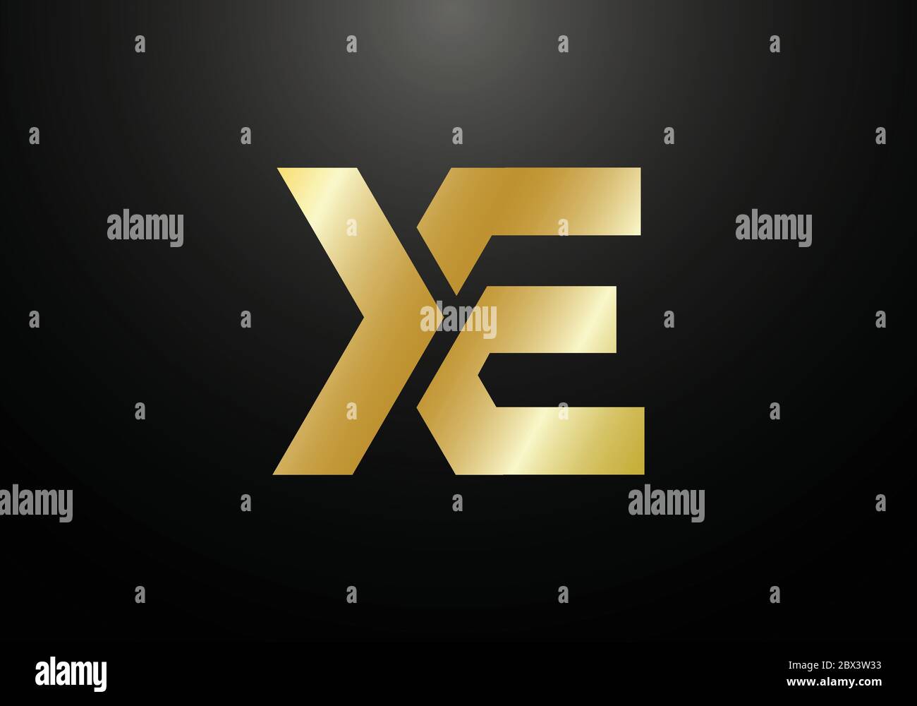 Initial Monogram Letter X E Logo Design Vector Template. X E Letter ...