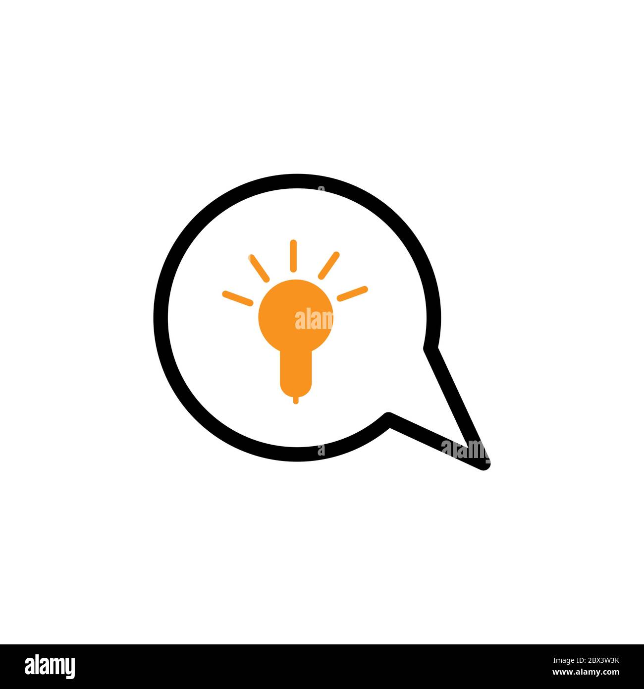 bubble chat idea vector design template illustration Stock Vector Image ...