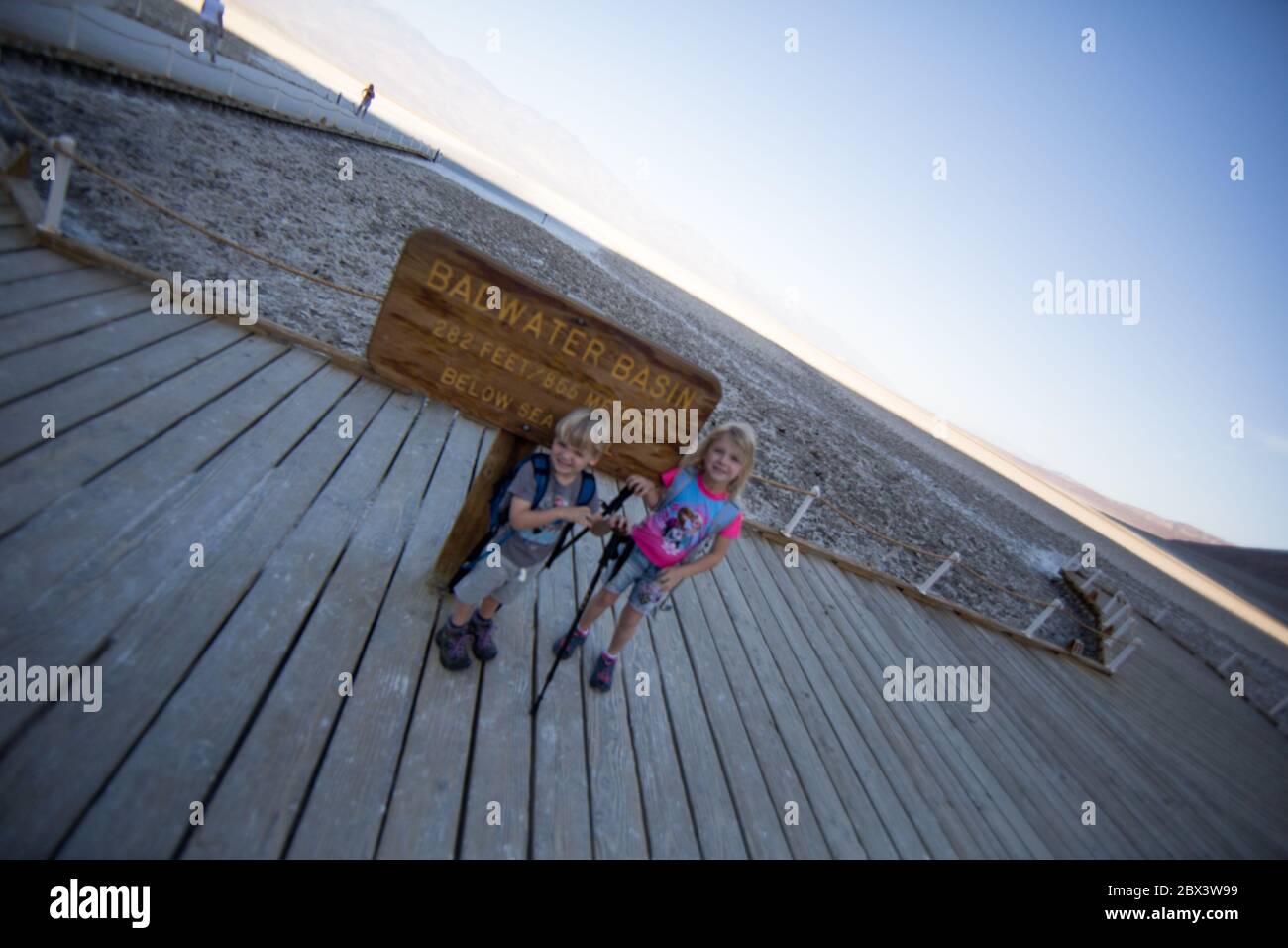 Badwater Basin, Death Valley, the lowest point in North America Stock ...