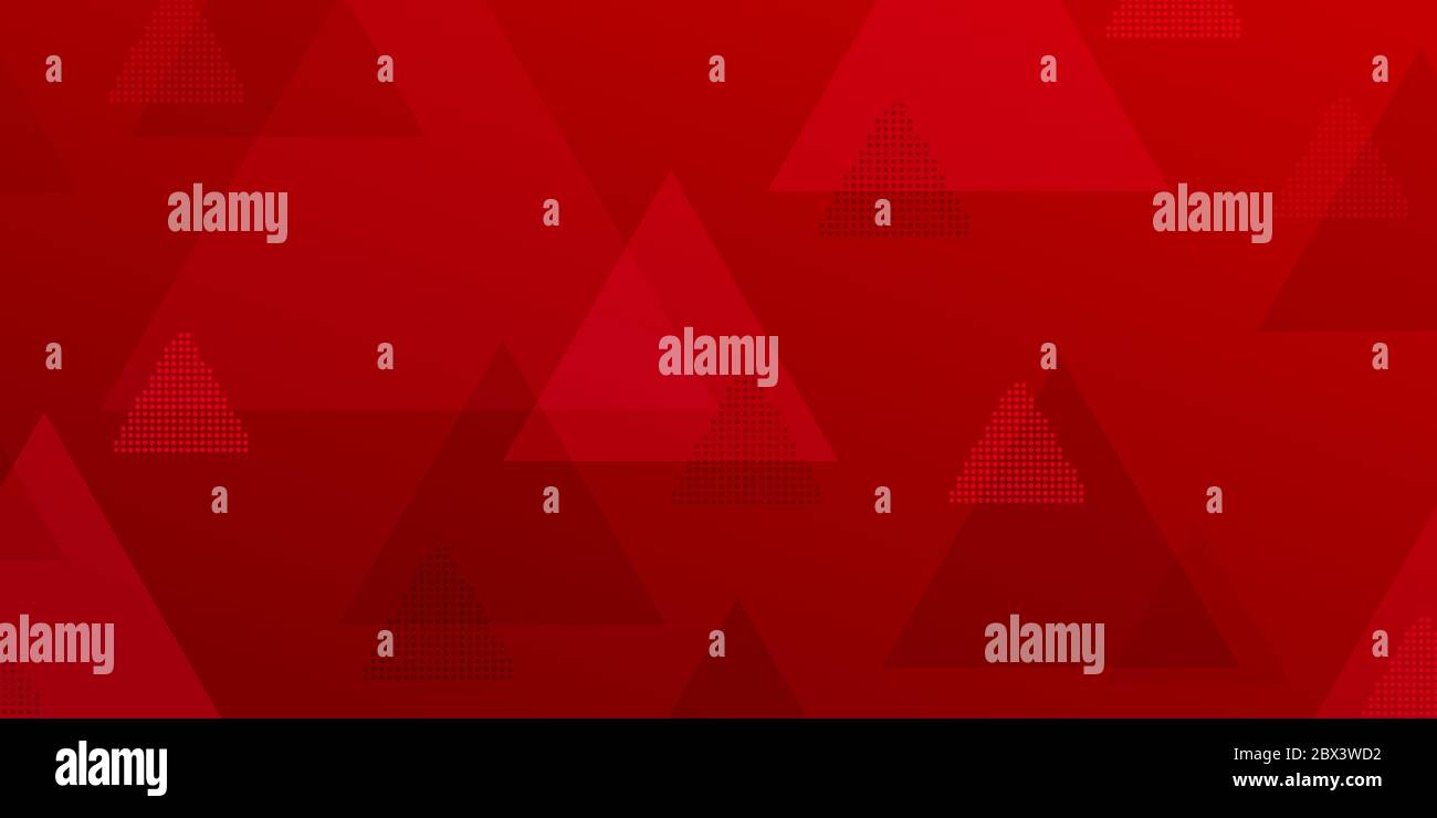 Abstract background of intersecting triangles consisting of dots, in red colors Stock Vector ...