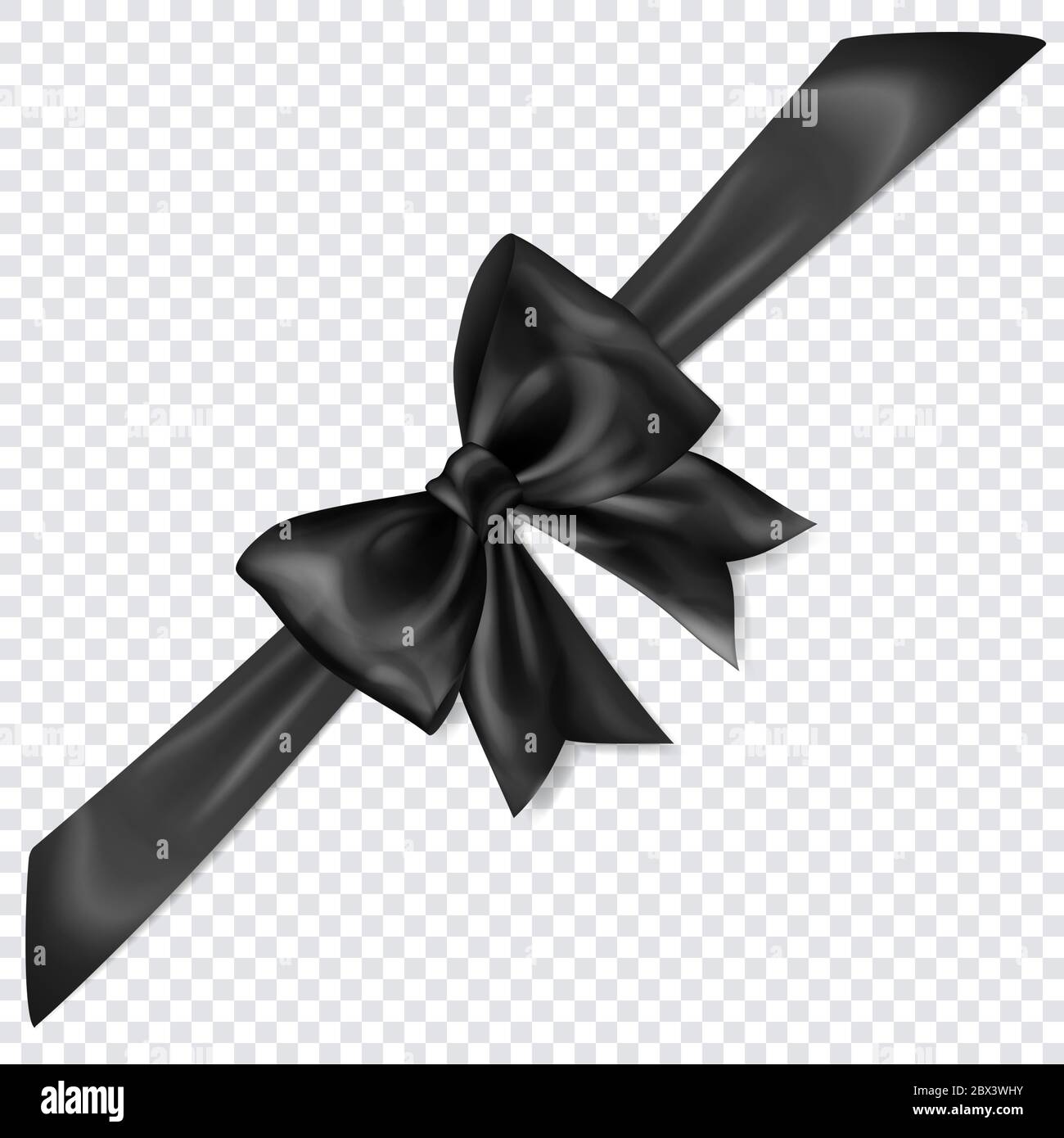 Black Bow Vector