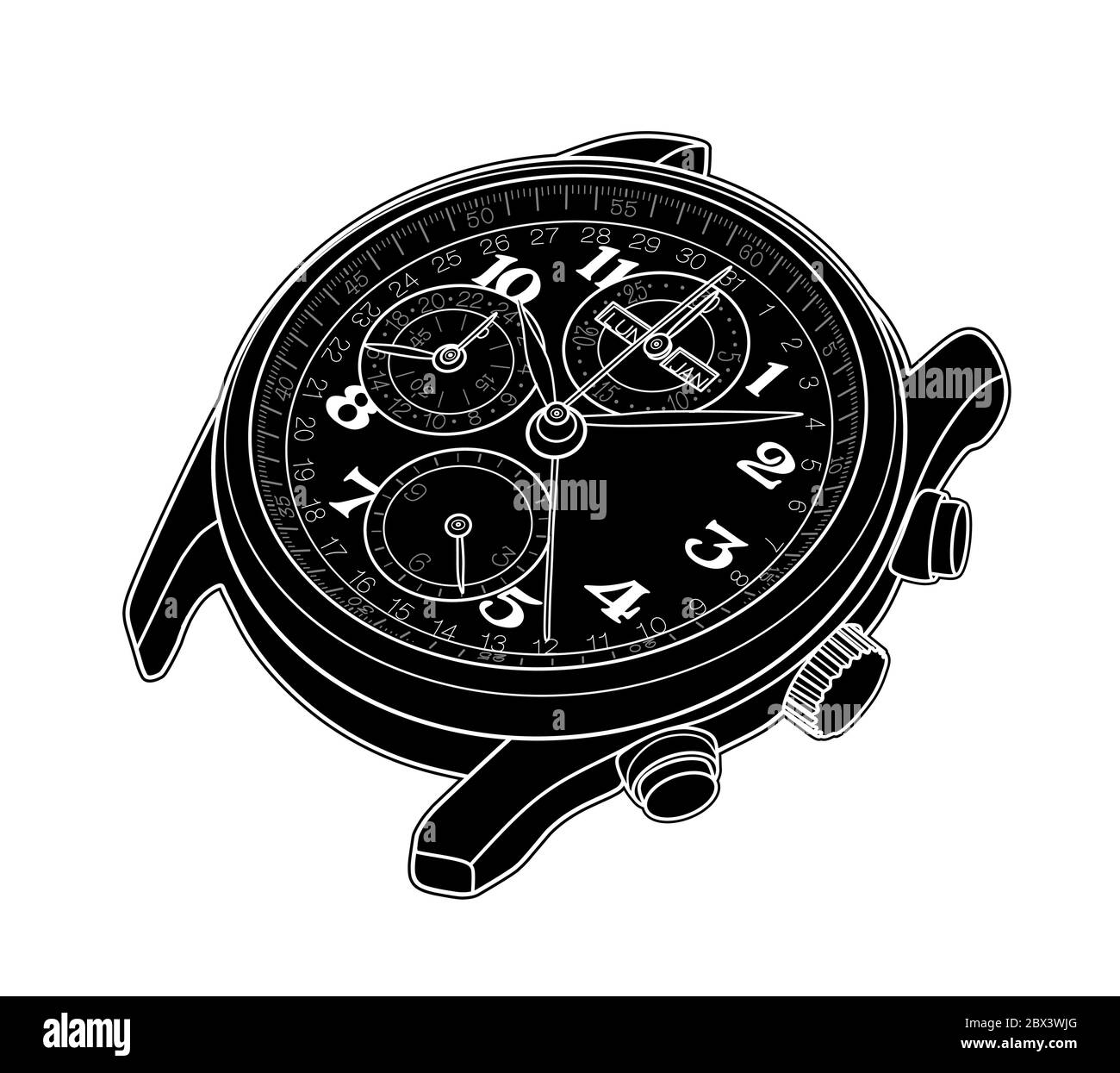 Wrist watch Stock Vector Images - Alamy