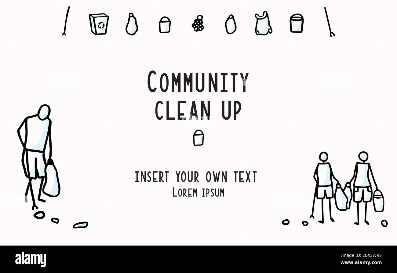 Community clean up day Stock Vector Images - Alamy