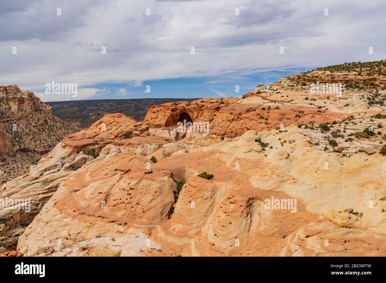 Daytime of the Beautiful Cassidy Arch of Capitol Reef National Park at ...