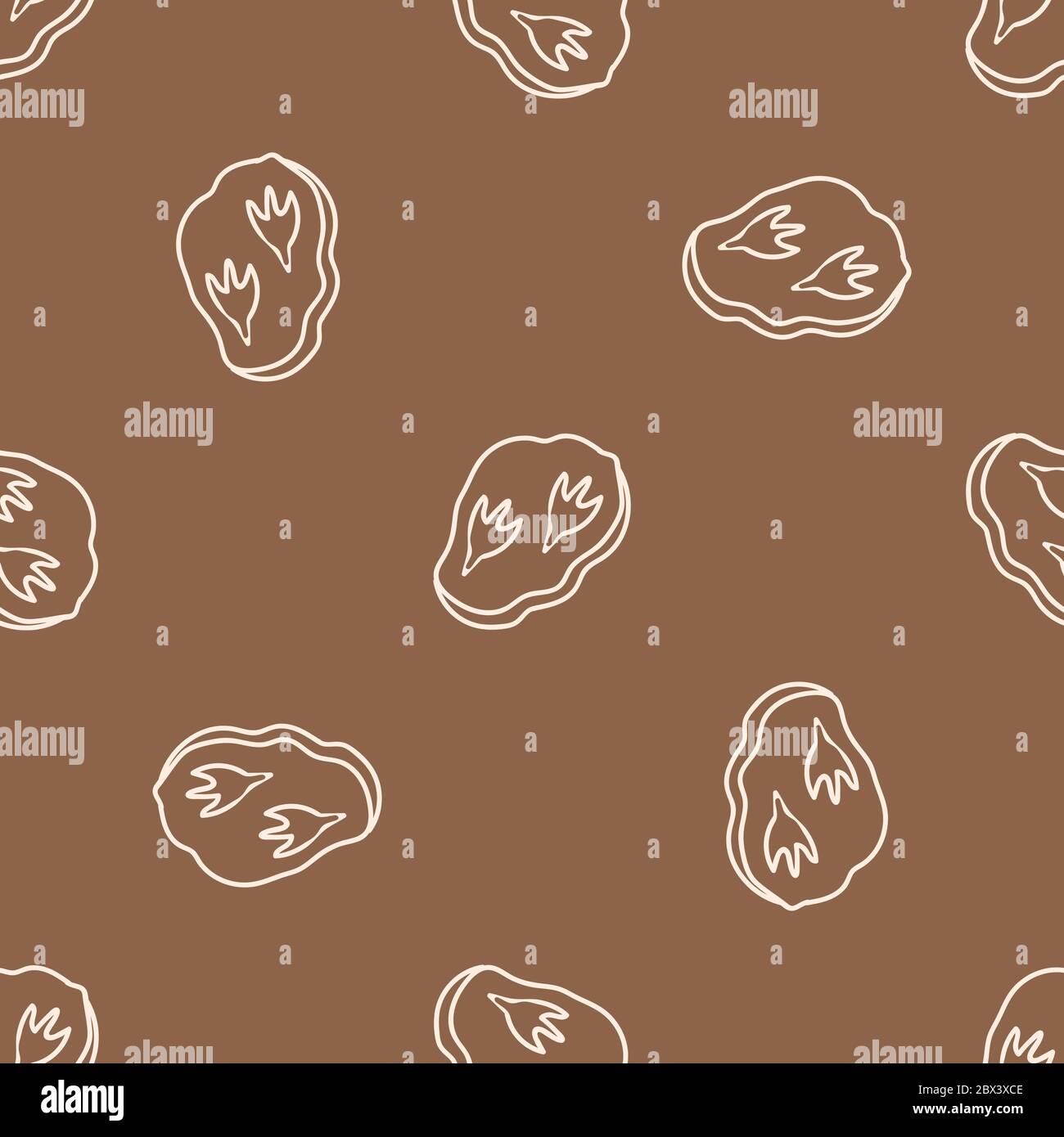 Seamless background dinosaur foot print fossil gender neutral baby ...