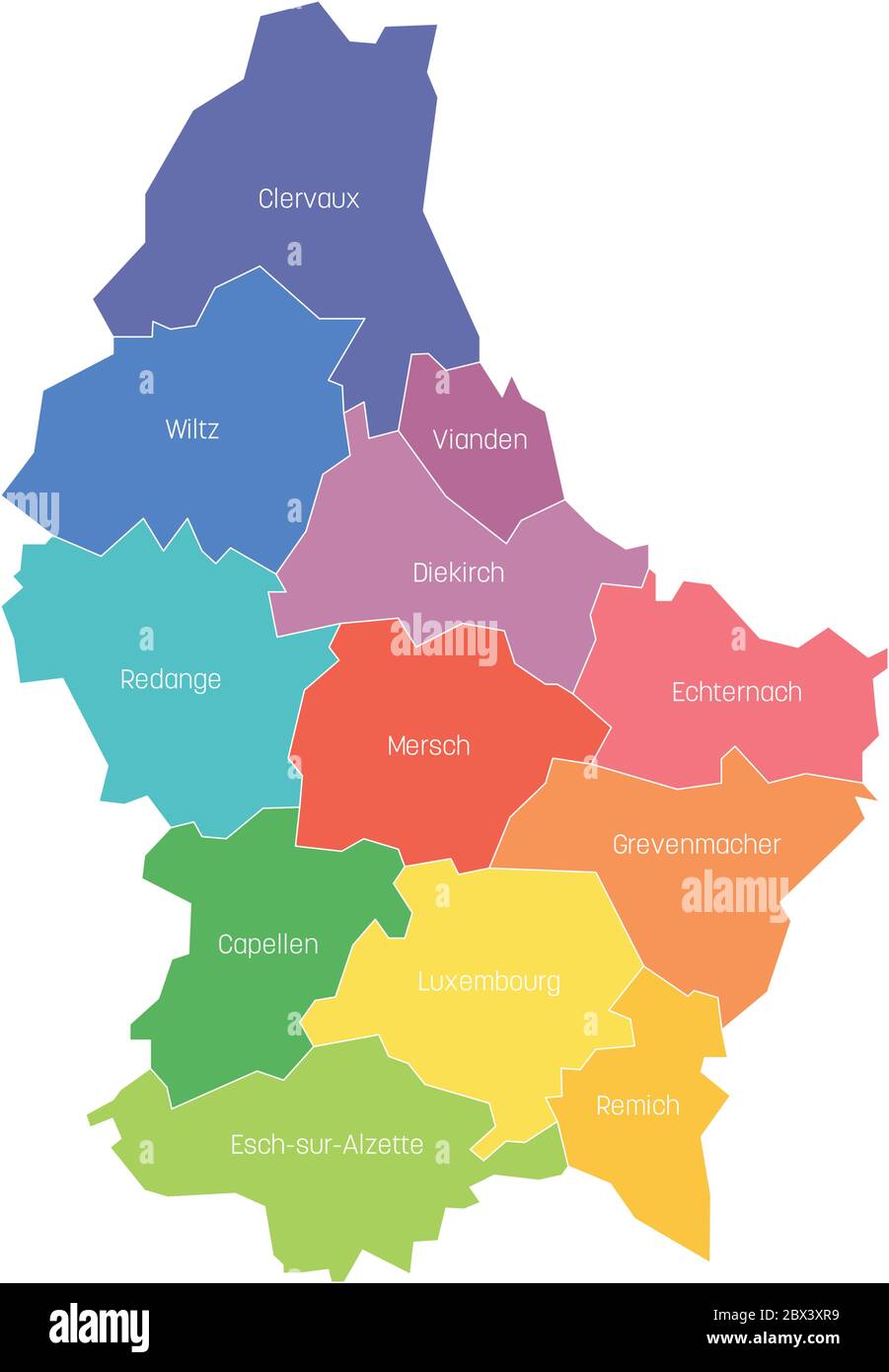 Luxembourg Country Map