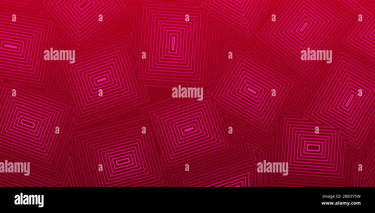 Abstract background of concentric squares in red colors Stock Vector ...