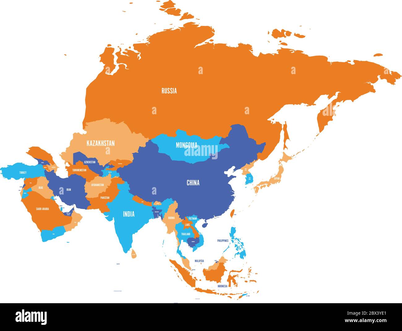 Map mongolia china russia hi-res stock photography and images - Alamy