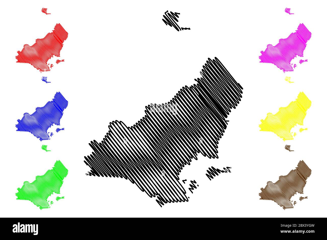 Mytishchi City (Russian Federation, Russia, Moscow Oblast) map vector ...