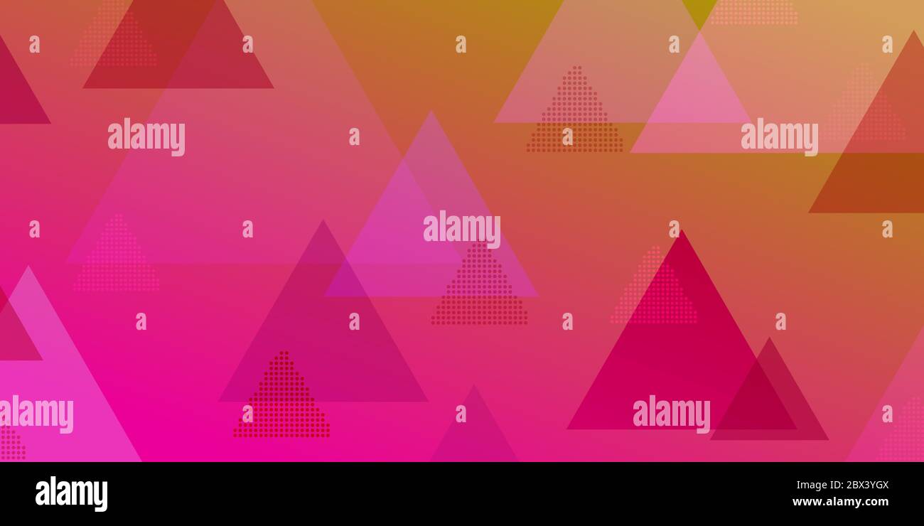 Abstract background of intersecting triangles consisting of dots, in pink colors Stock Vector ...