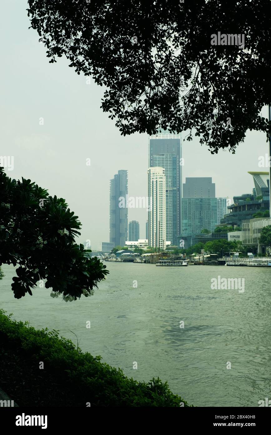 View of buildings on the river Stock Photo - Alamy