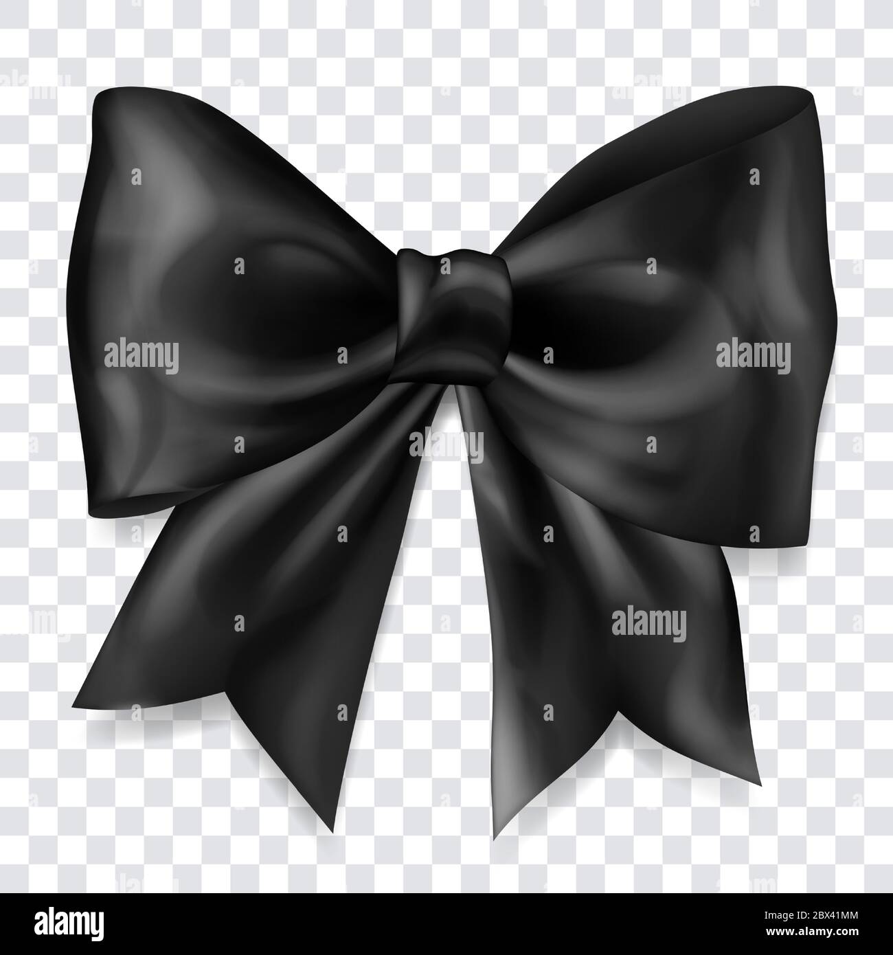 Black Ribbon Bow Png