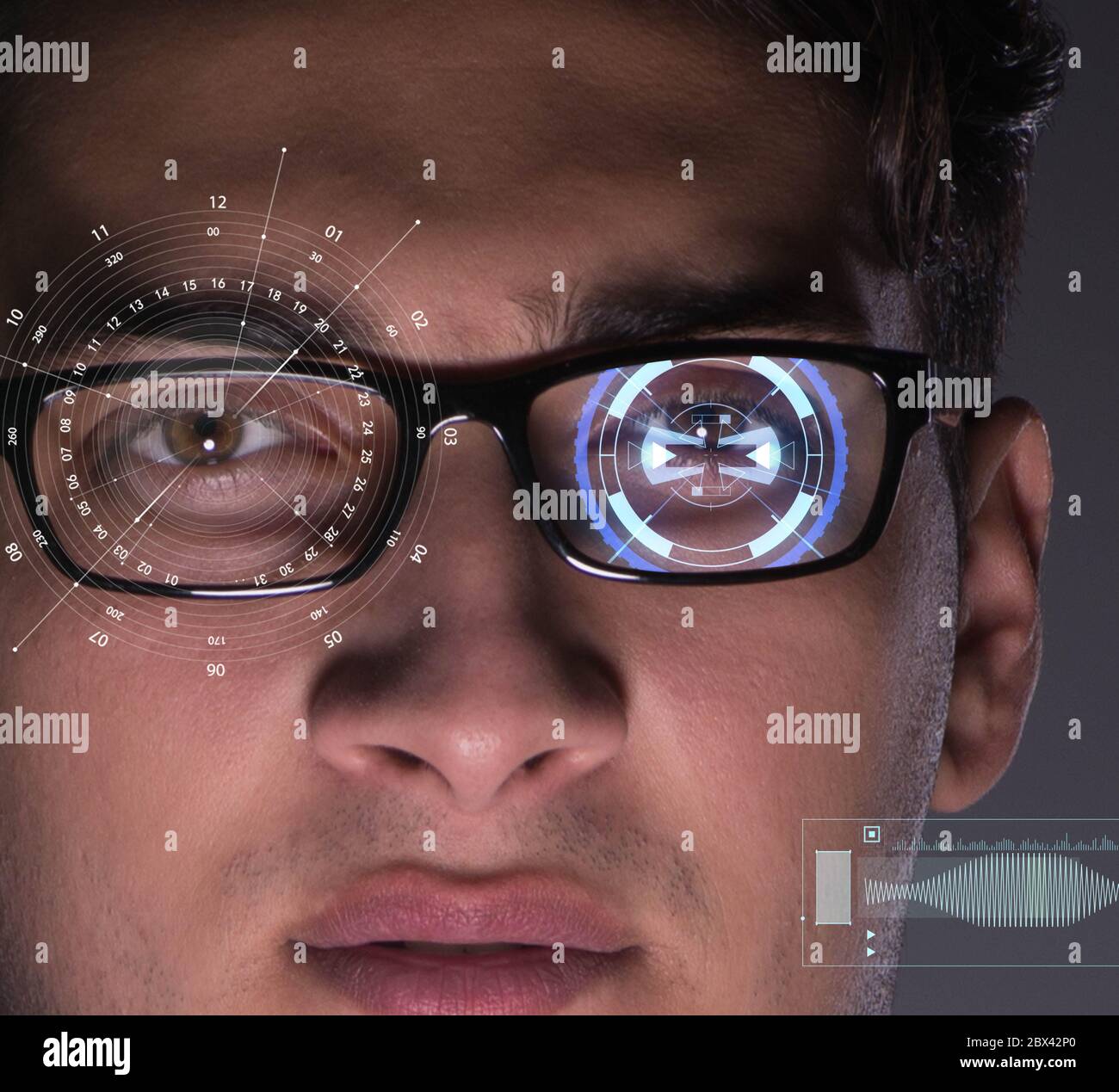 Concept sensor implanted human eye hi-res stock photography and images ...