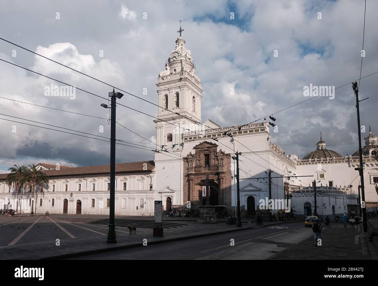 Santo Domingo church in Quito,Ecuador Stock Photo - Alamy