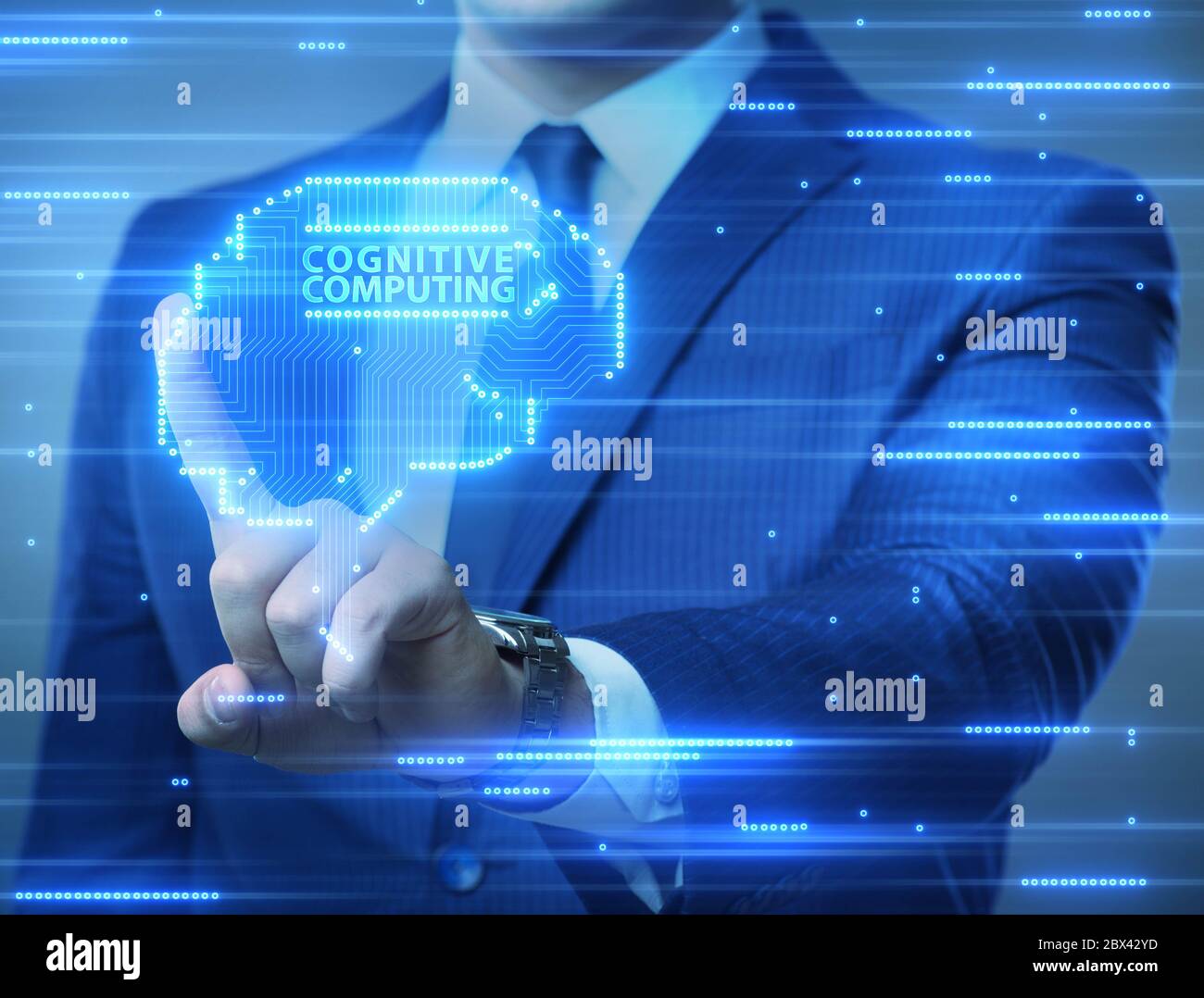 The cognitive computing concept as modern technology Stock Photo - Alamy