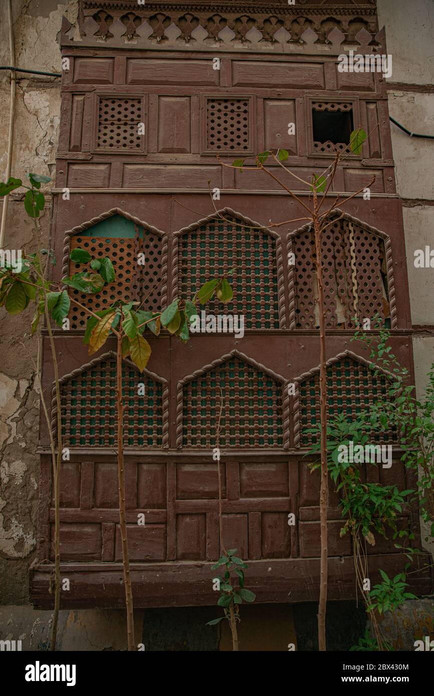 Close-up pictures of the old "Rawashin" wooden windows in the historic ...