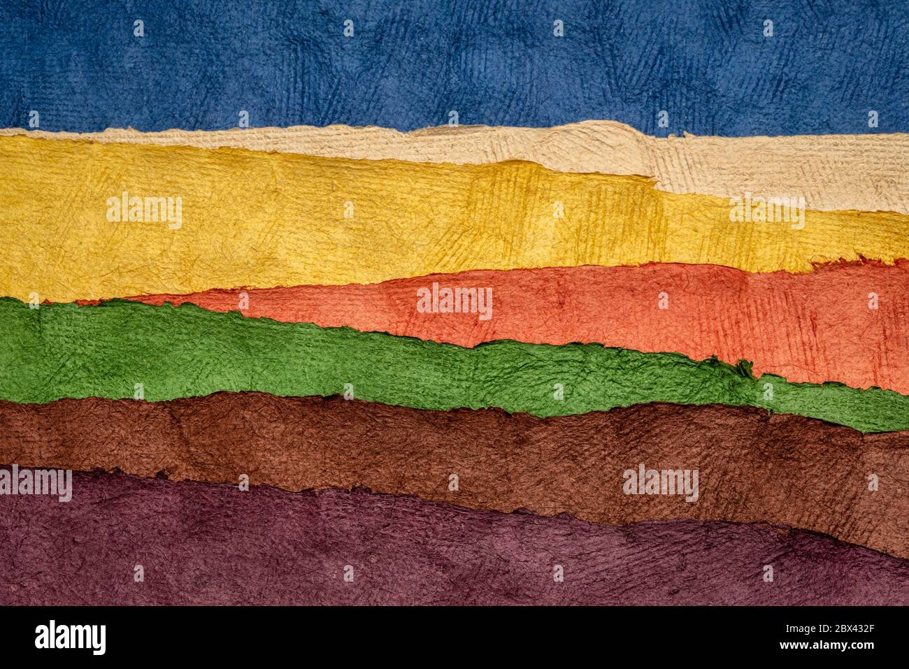 rolling hills abstract landscape created with sheets of textured ...