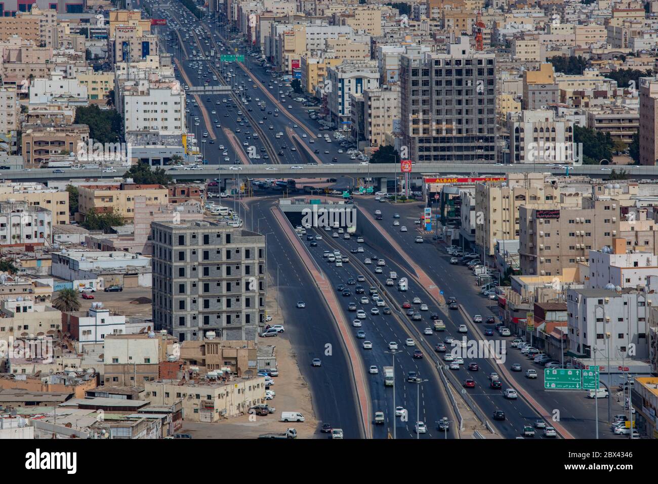 Cityscape of Jeddah City, top view, Saudi Arabia January 2020 Stock ...