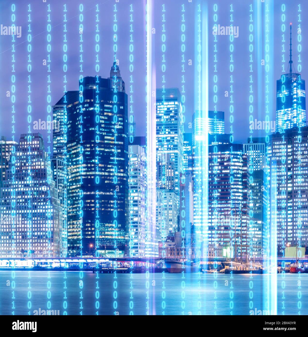 The concept of modern digital city and innovation Stock Photo - Alamy