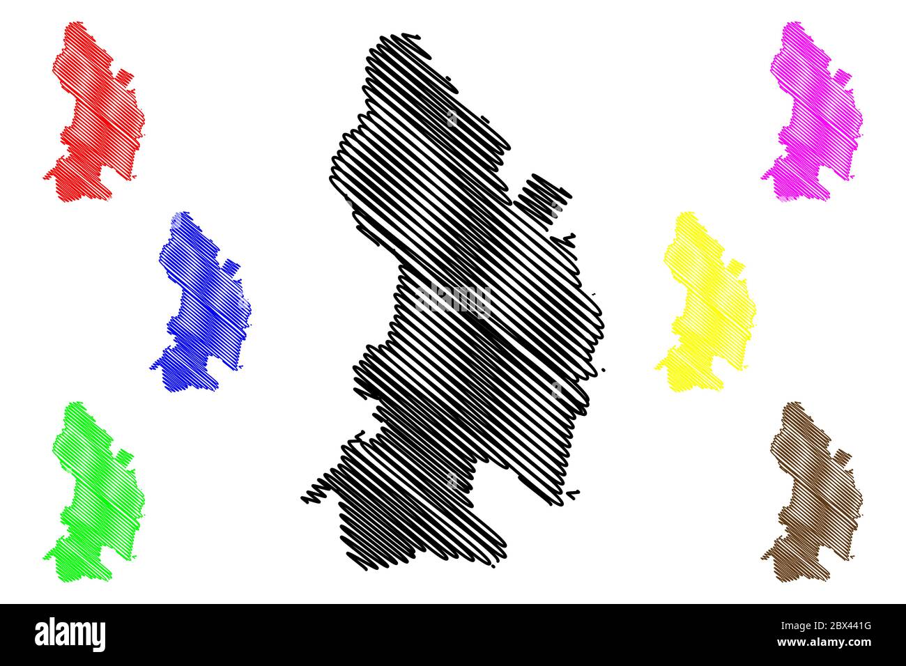 Moers City (Federal Republic of Germany, North Rhine-Westphalia) map ...