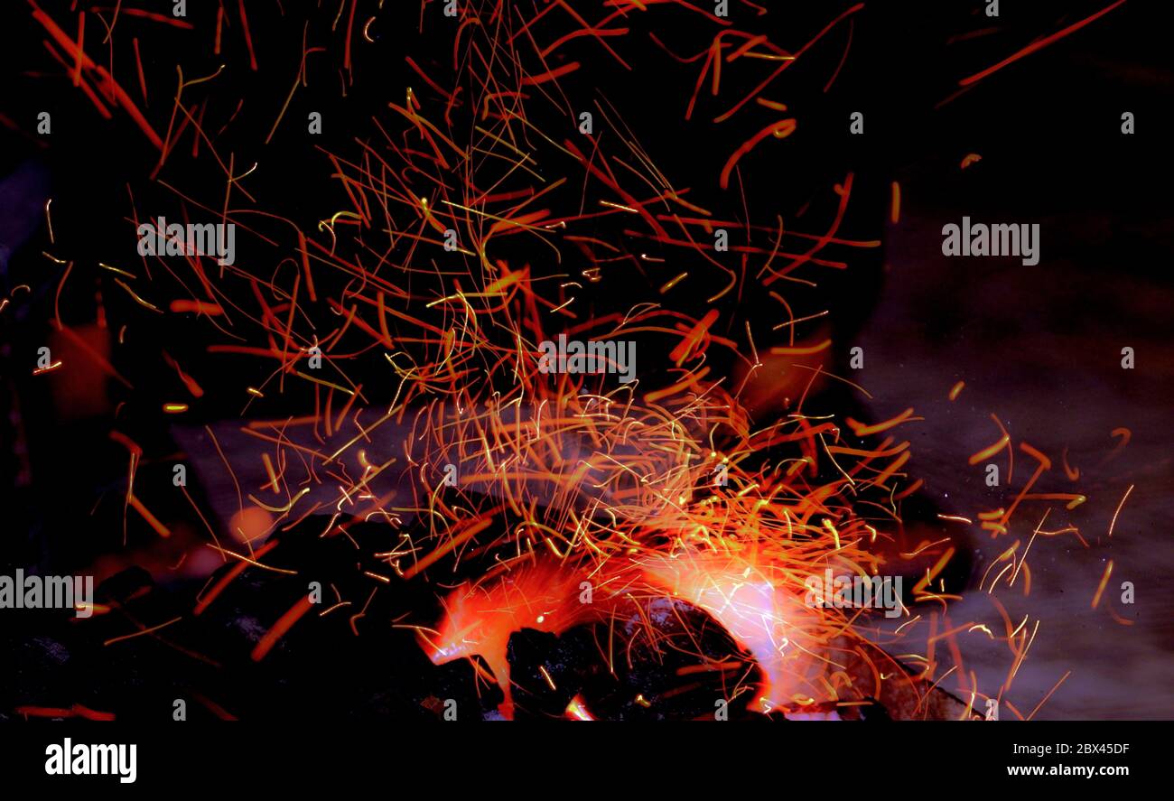 flares of the fire background Stock Photo - Alamy