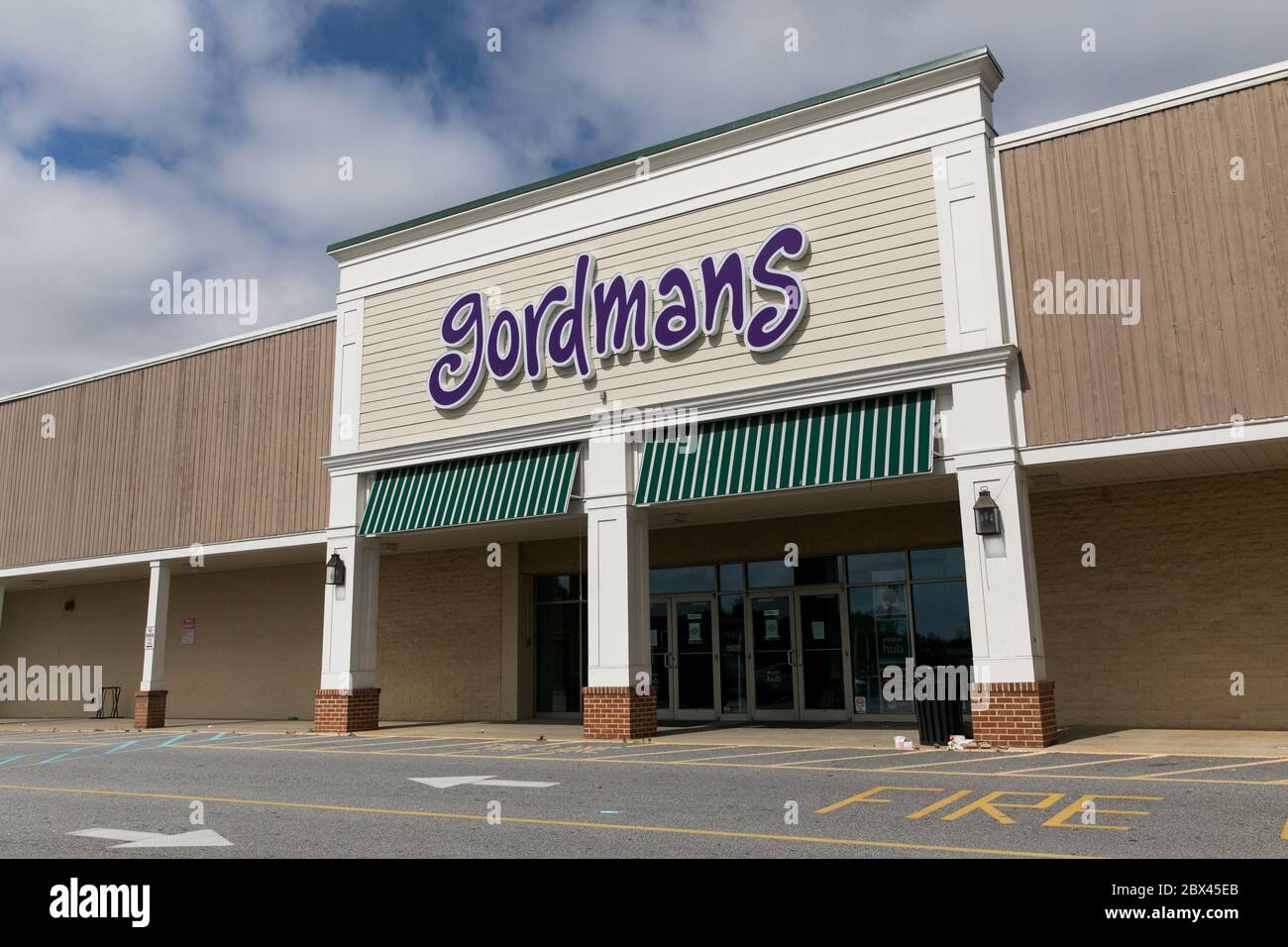 A logo sign outside of Gordmans retail store location in Chestertown ...