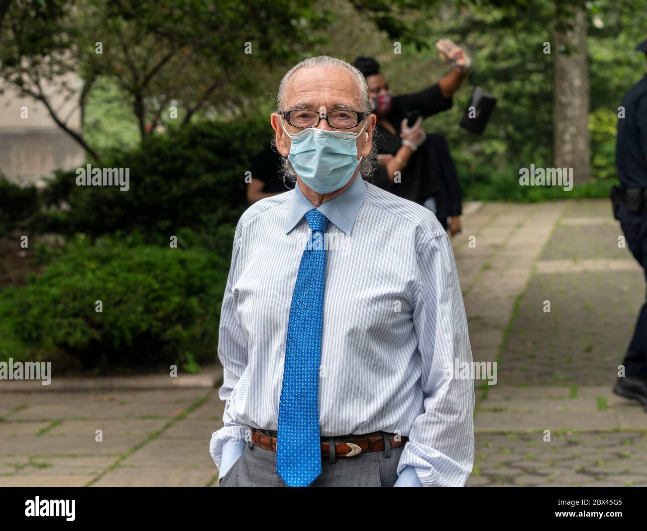 New York, NY - June 4, 2020: Lawyer Sanford Rubenstein attends memorial ...