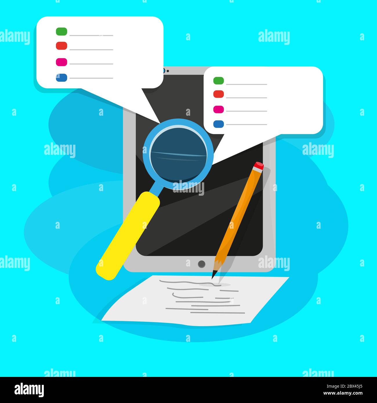 Home study concept. Online class. Self-learning - Vector illustration ...