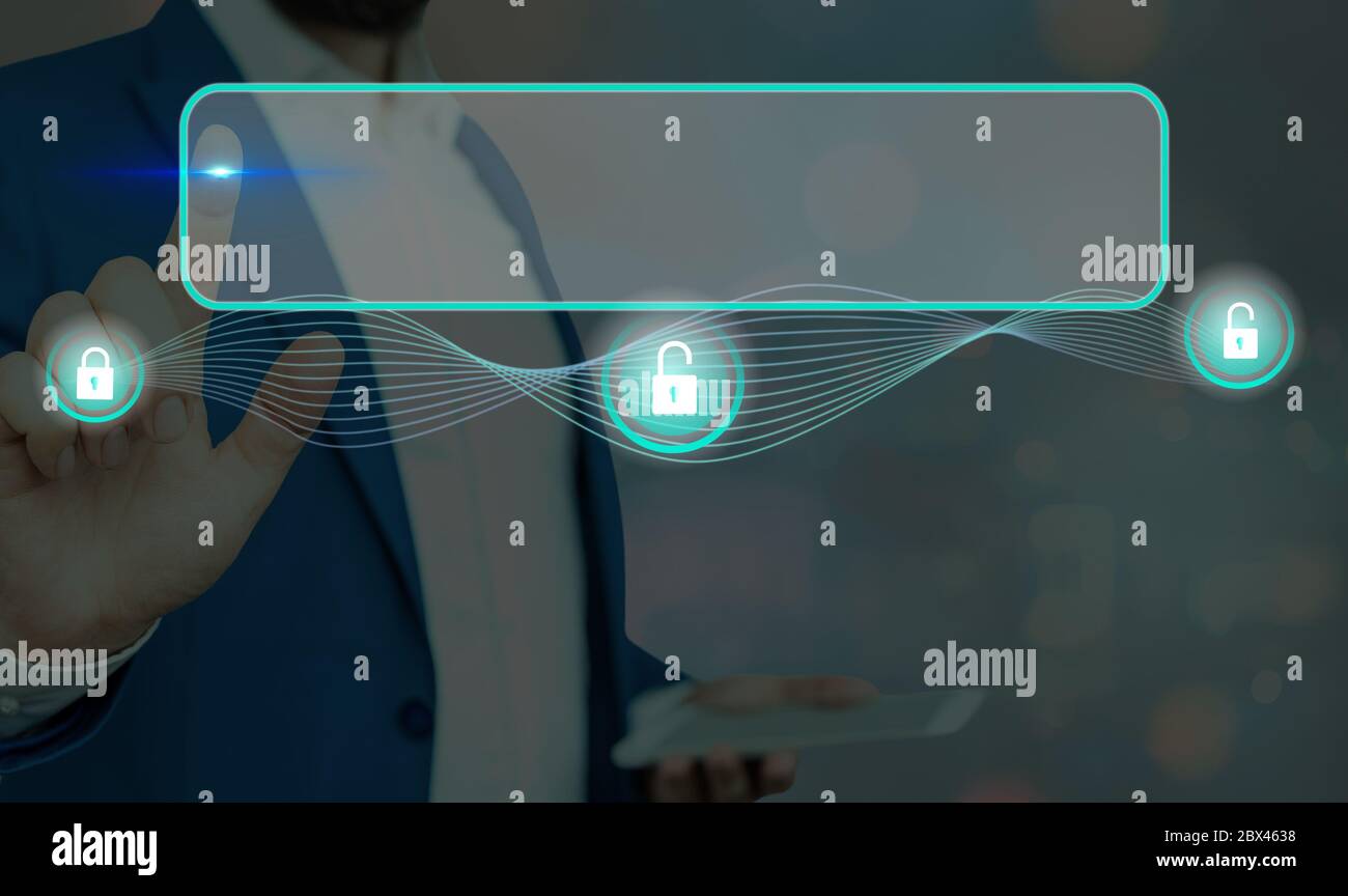 Graphics Padlock For Web Data Information Security Application System ...