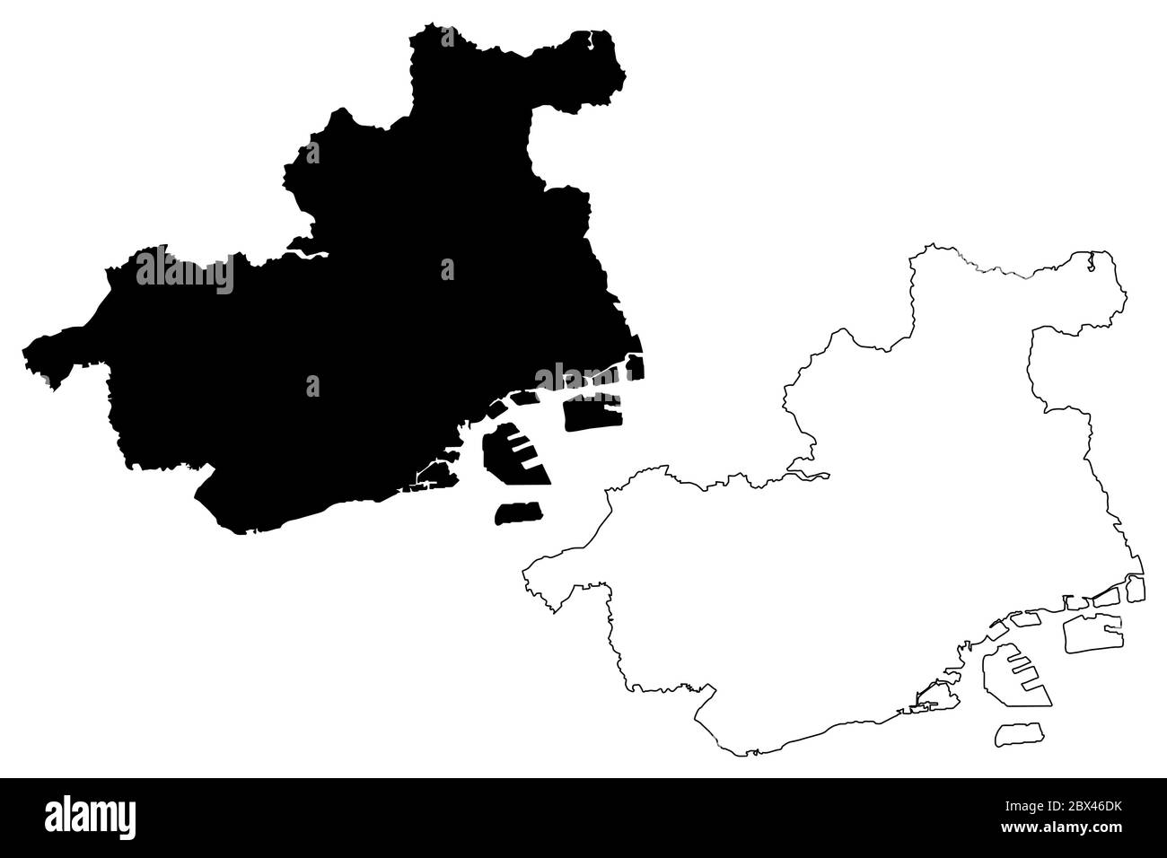 Hyogo boundary Stock Vector Images - Alamy