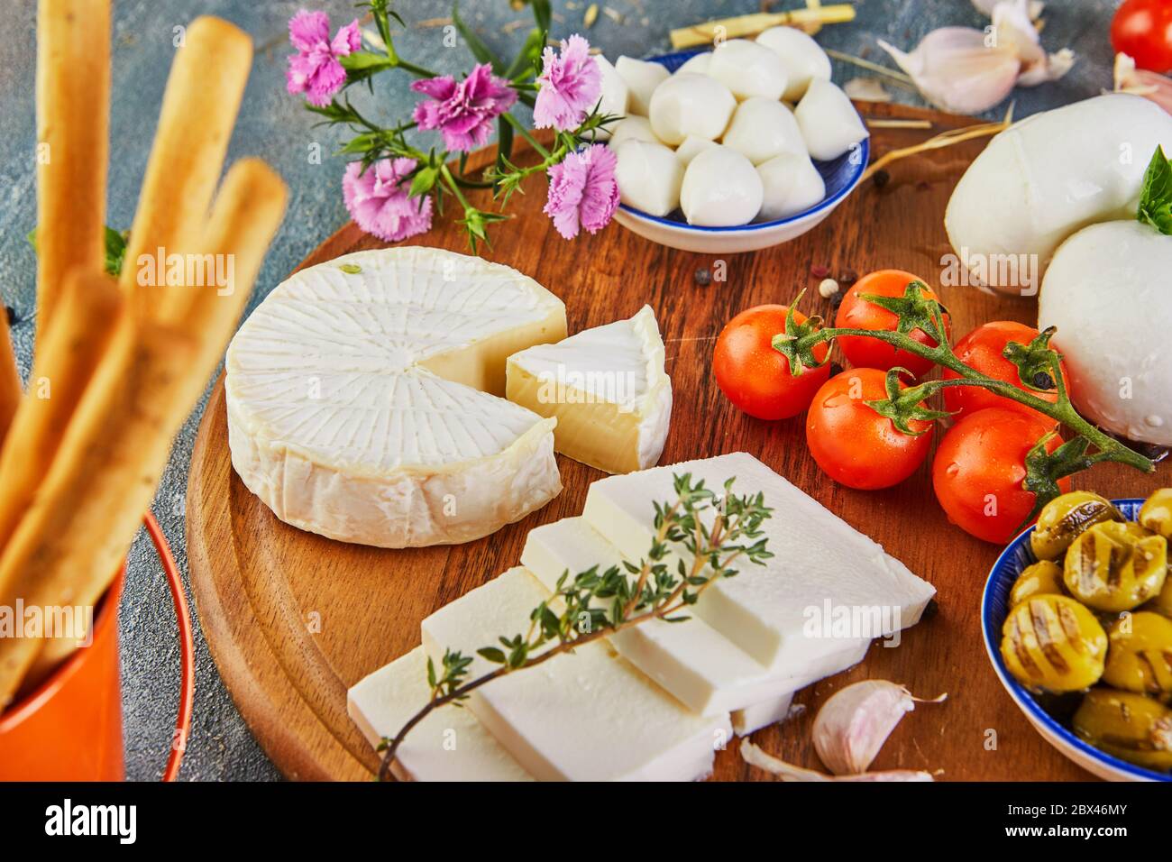 Mozzarella baby brie cheese, Bulgarian cheese and mozzarella Fresca ...