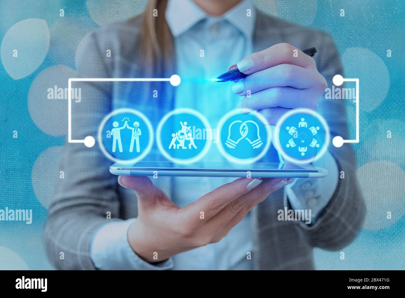 Information Digital Technology Network Connection Infographic Elements ...