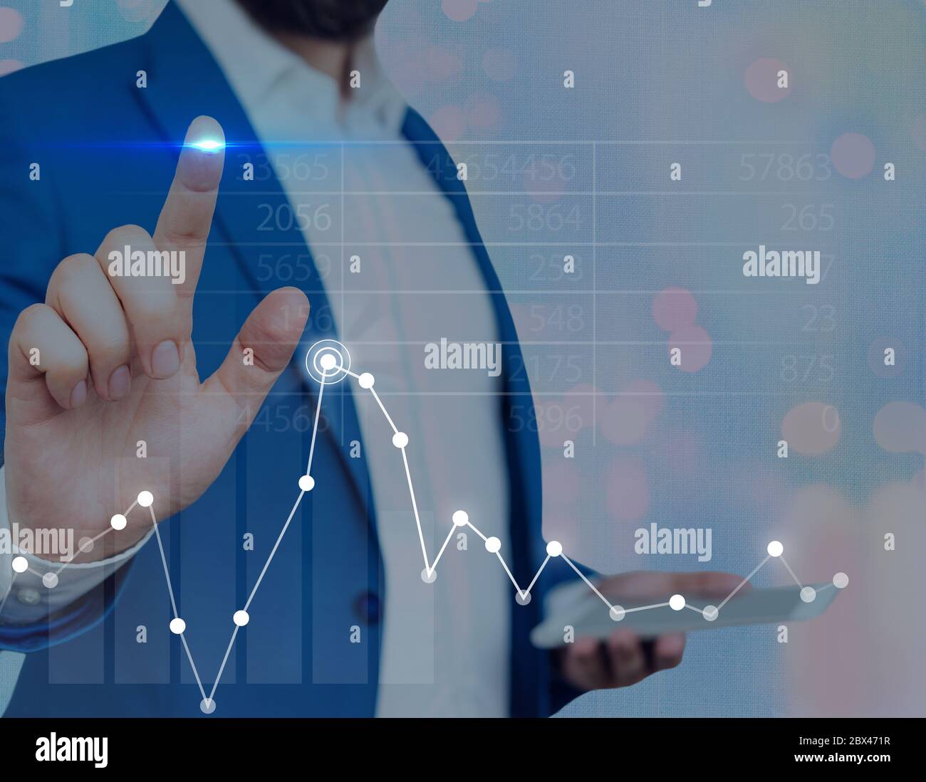 Ascending Growth Trends Movement Performance Financial Chart Status ...