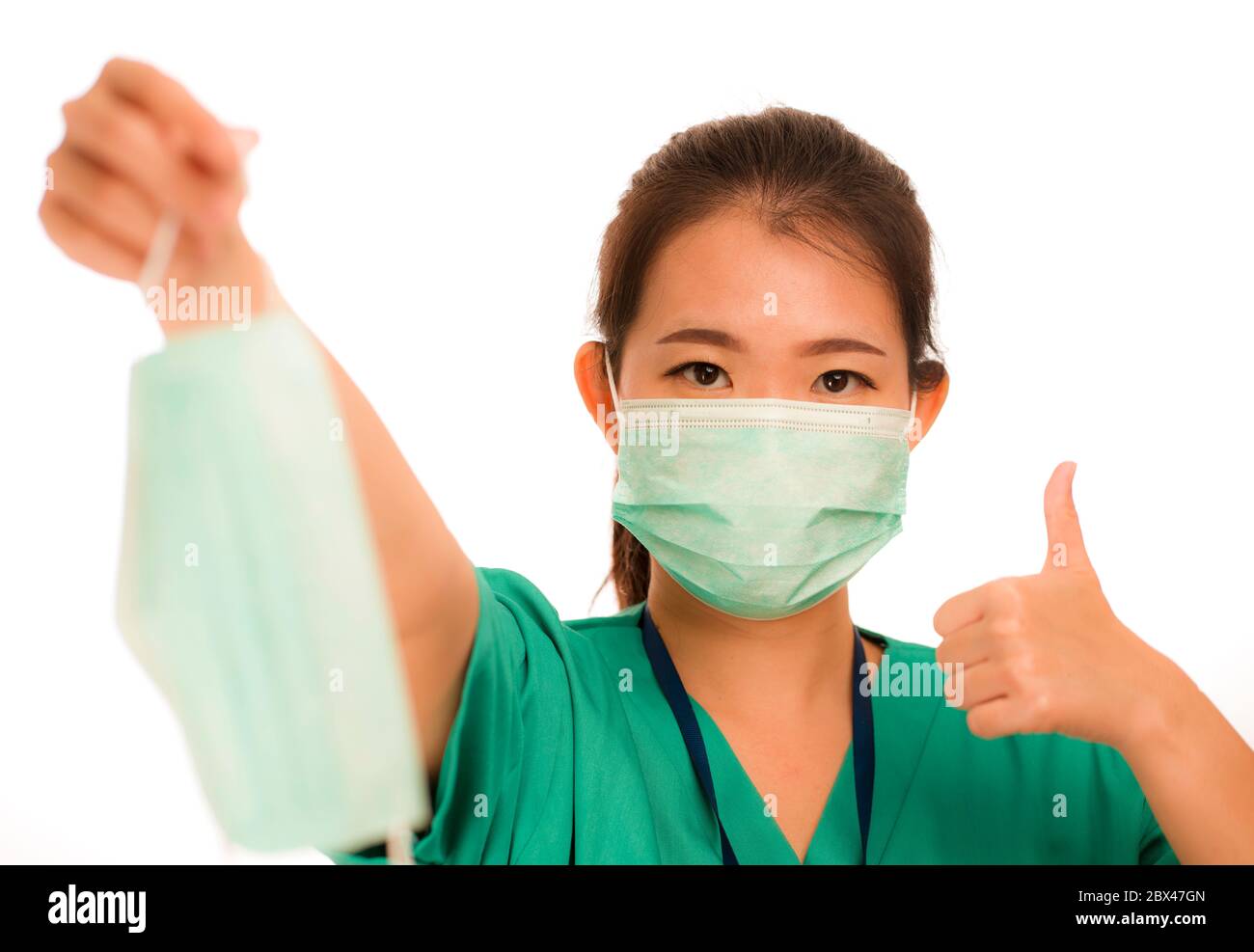 Coronavirus outbreak in China - young beautiful Asian Korean medicine ...