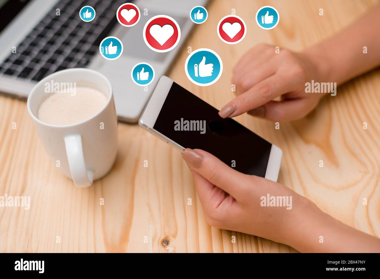 Social Media Communication Chat Messages Blank Speech Bubble Flat Icon ...