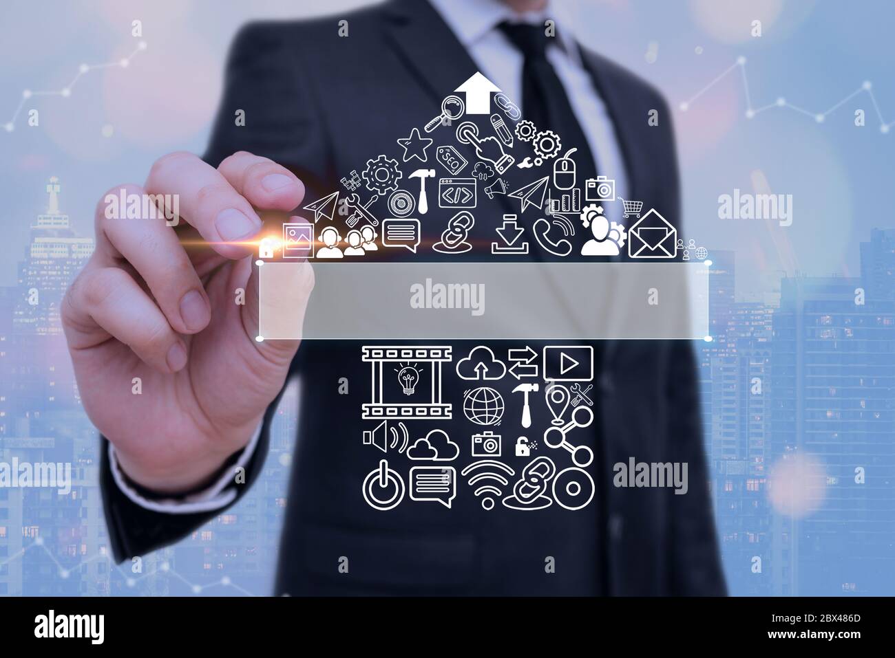 Information Digital Technology Network Connection Infographic Elements ...