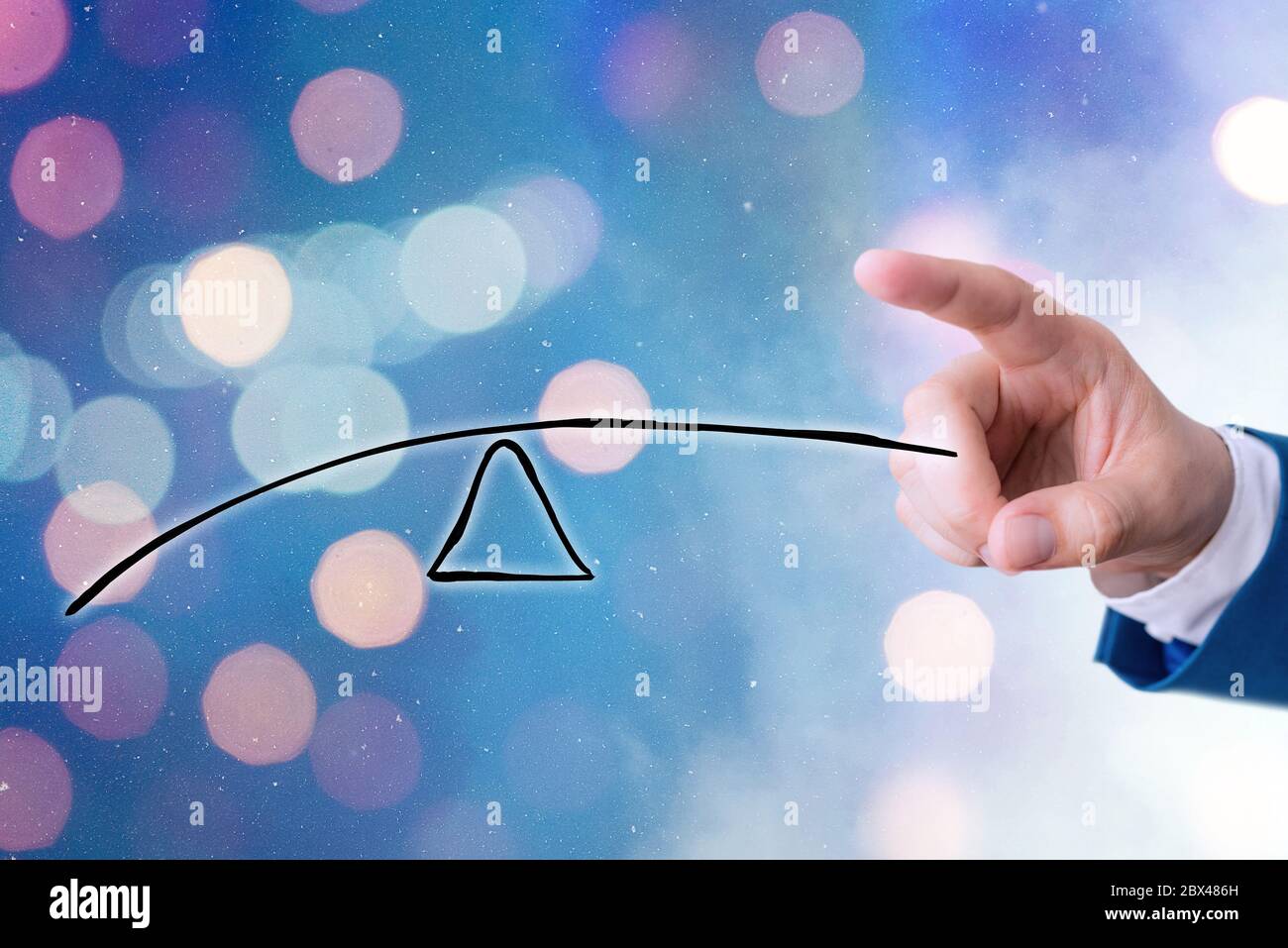 Competitiveness Symbol In Diverging Opposite Views Business Choice ...