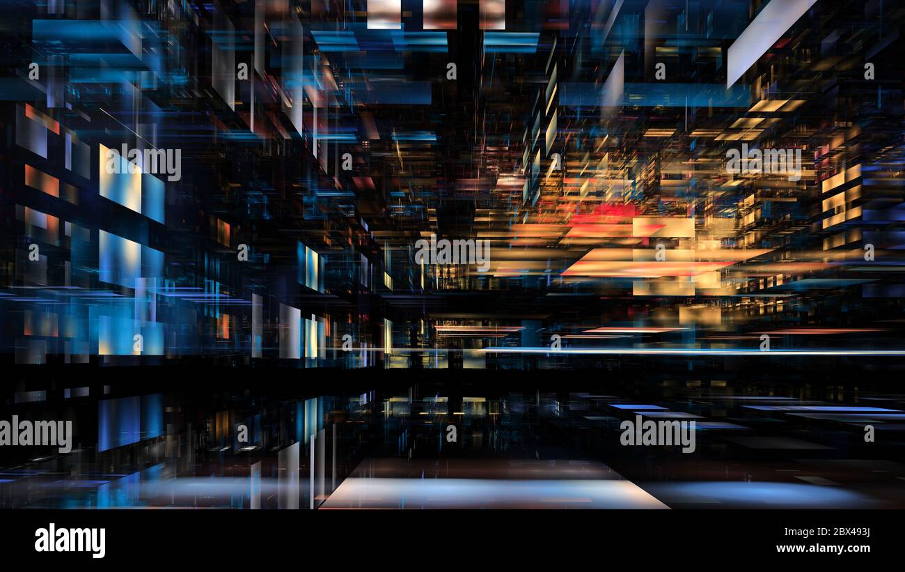 Abstract fractal illustration for creative design looks like modern ...