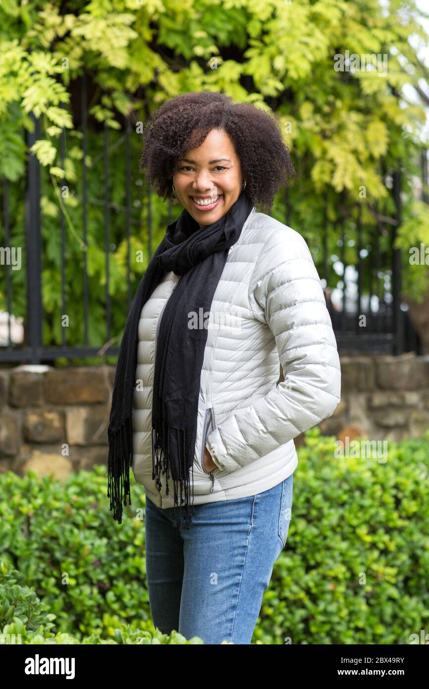 Confident Happy African American Woman Smiling Outside Stock Photo - Alamy Confident Happy African American Woman Smiling Outside Stock Photo - Alamy