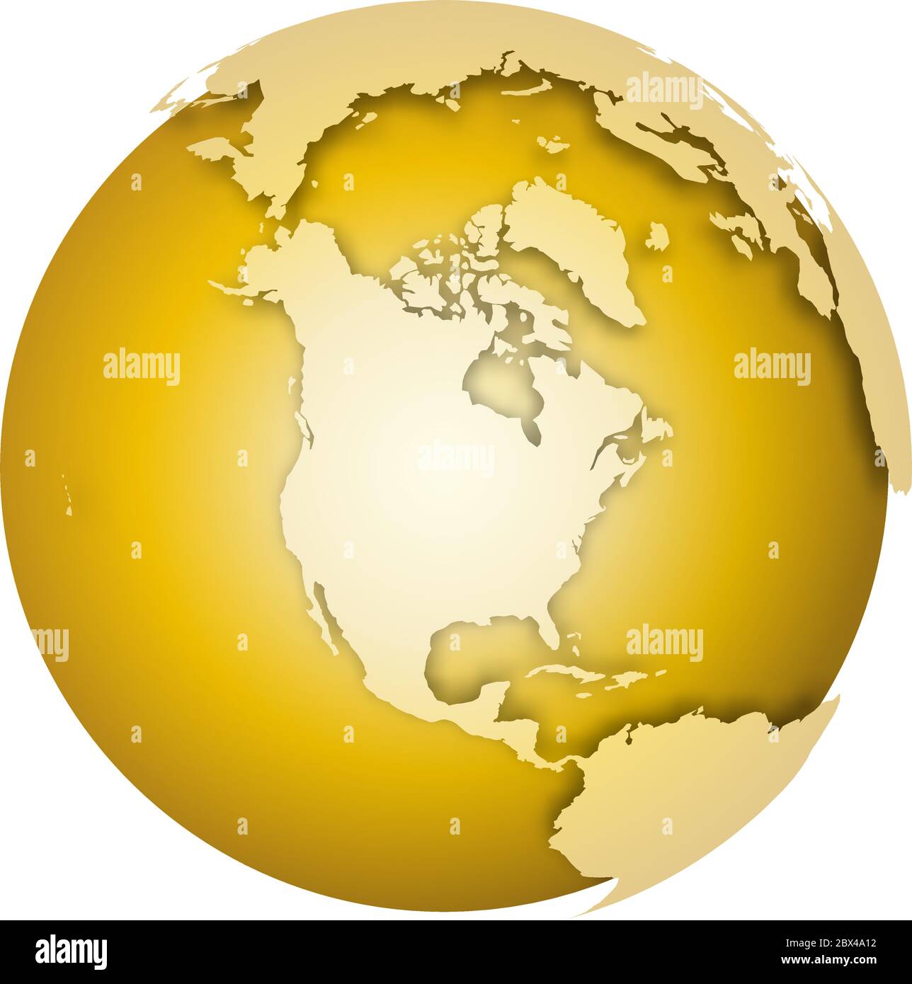 Gold Earth Vector Png