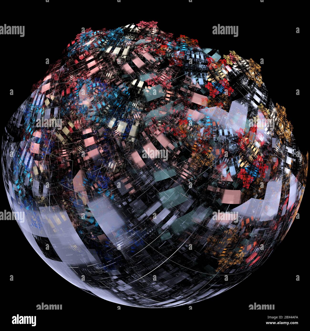 Abstract fractal illustration for creative design looks like modern ...