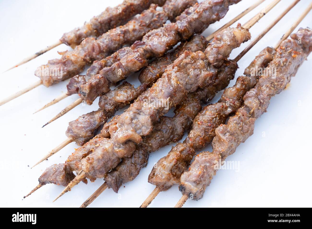 A bunch of delicious kebabs Stock Photo - Alamy