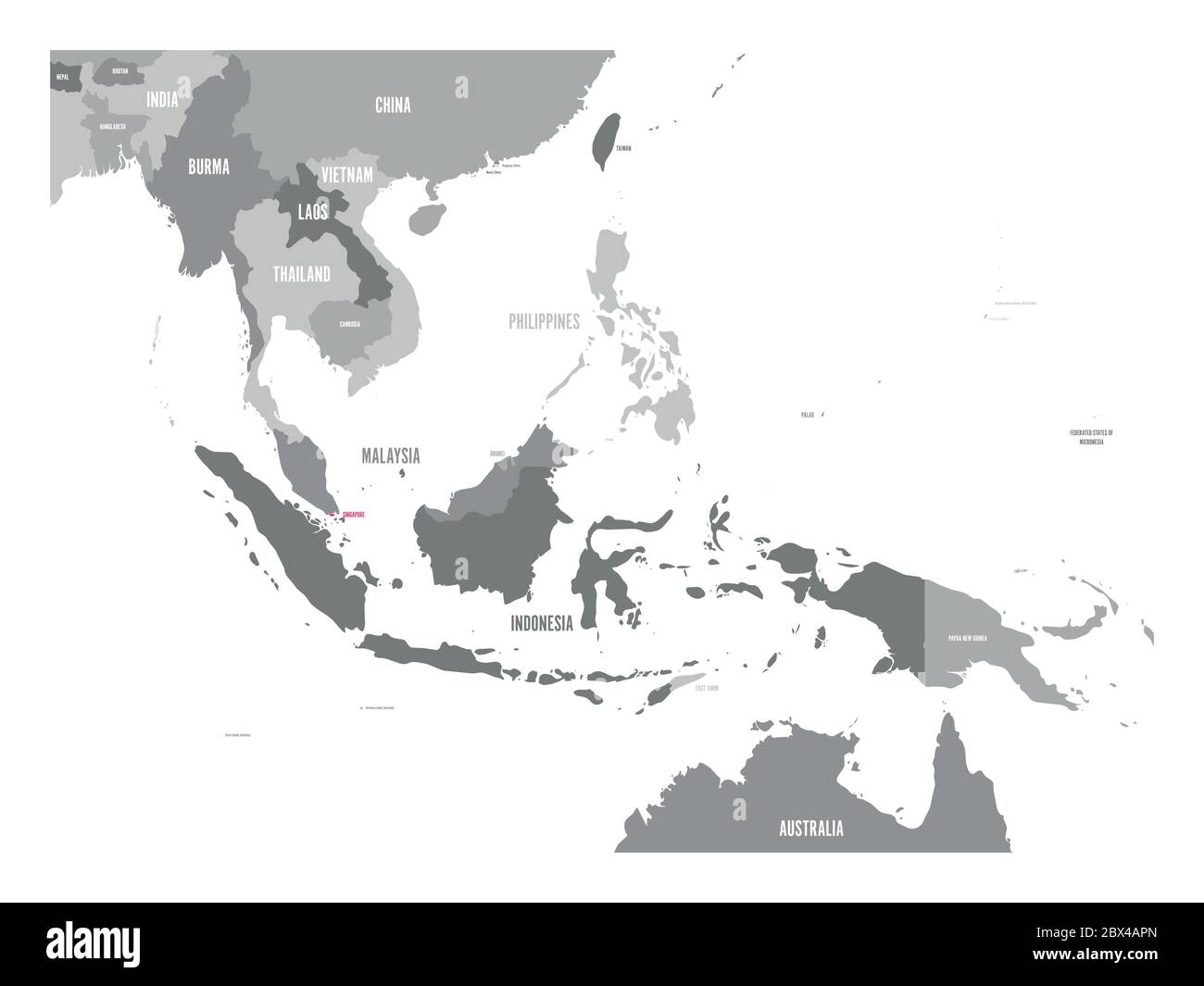 Map southeast asia hi-res stock photography and images - Alamy