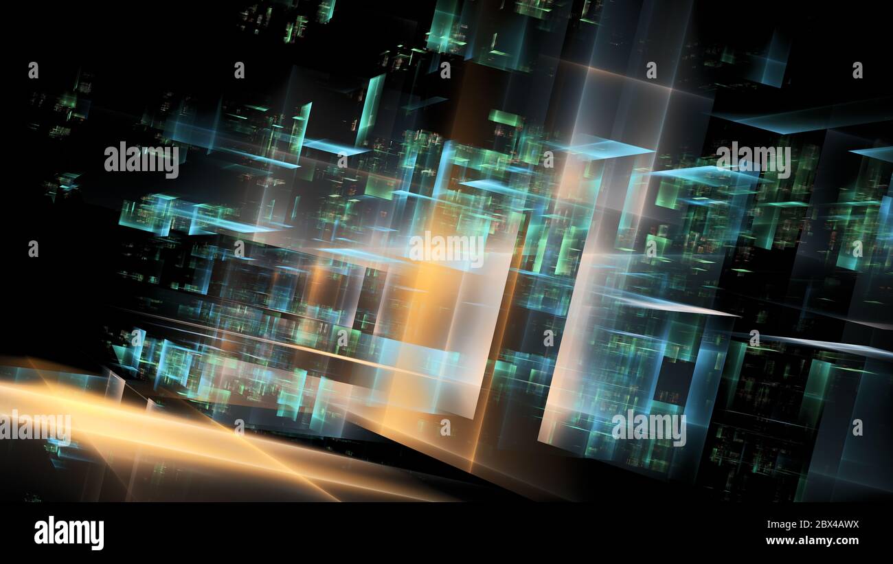 Abstract fractal illustration for creative design looks like modern ...