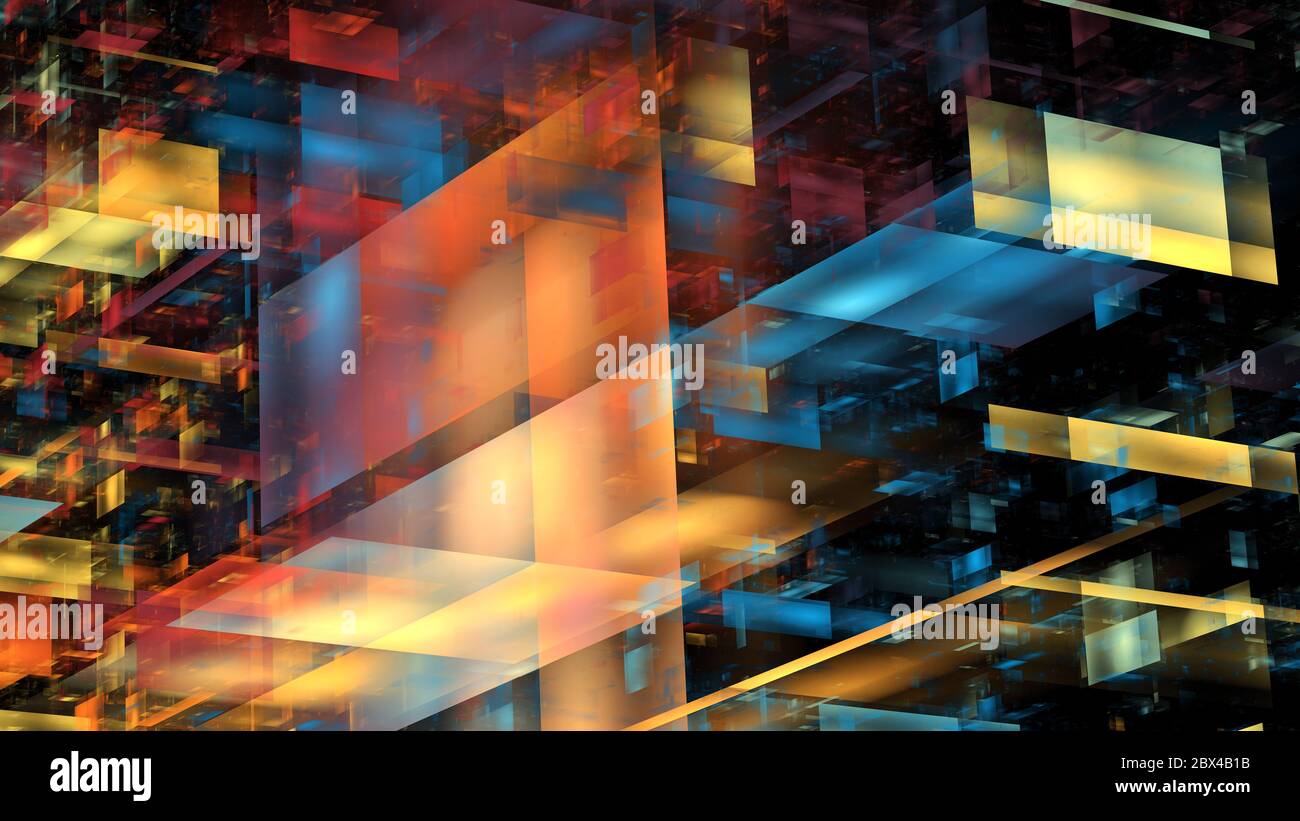 Abstract fractal illustration for creative design looks like modern ...