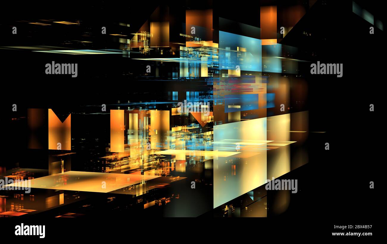 Abstract fractal illustration for creative design looks like modern ...