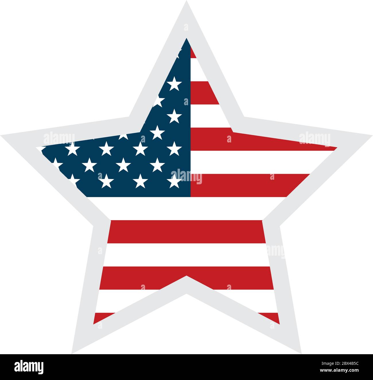 Isolated usa flag star vector design Stock Vector Image & Art - Alamy