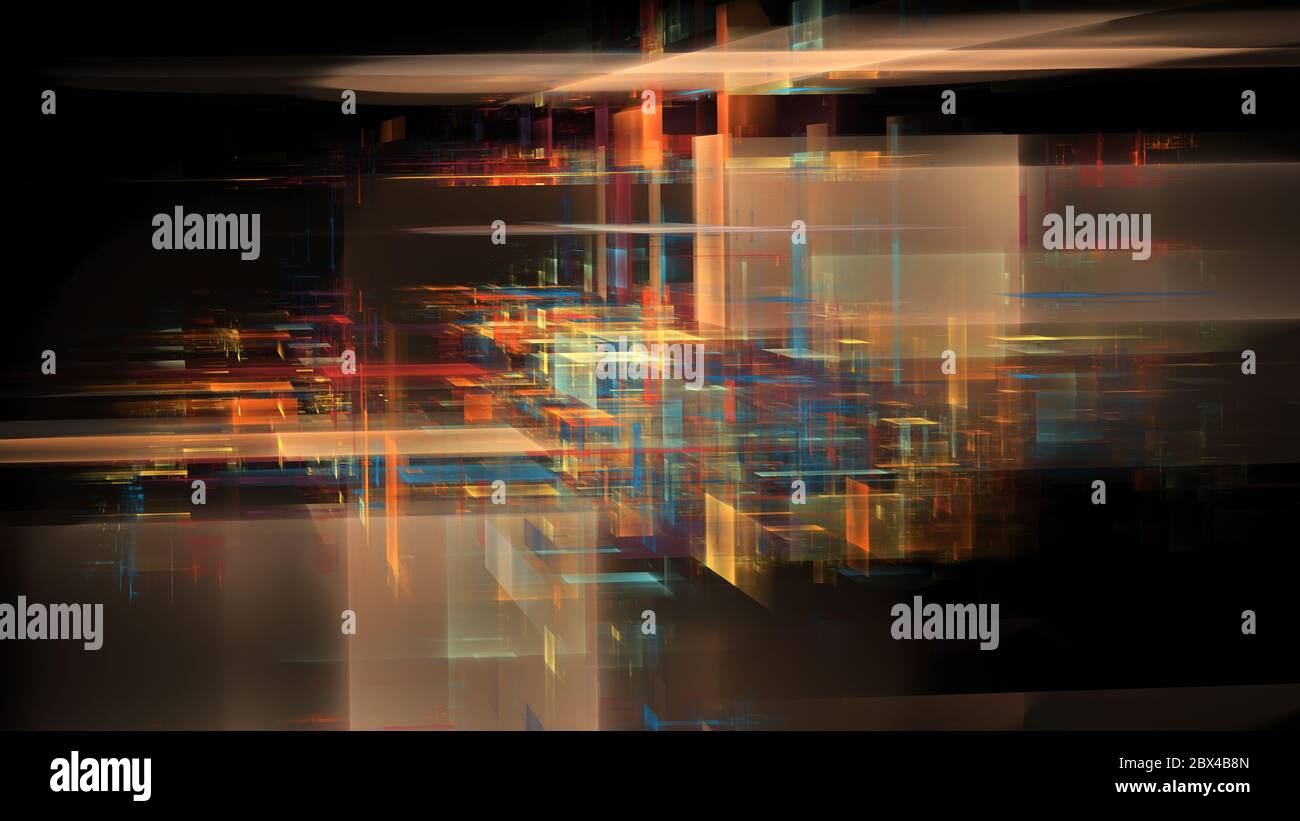 Abstract fractal illustration for creative design looks like modern ...